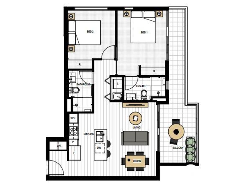 North-facing, stylish, fully-furnished apartment with stunning rooftop ...